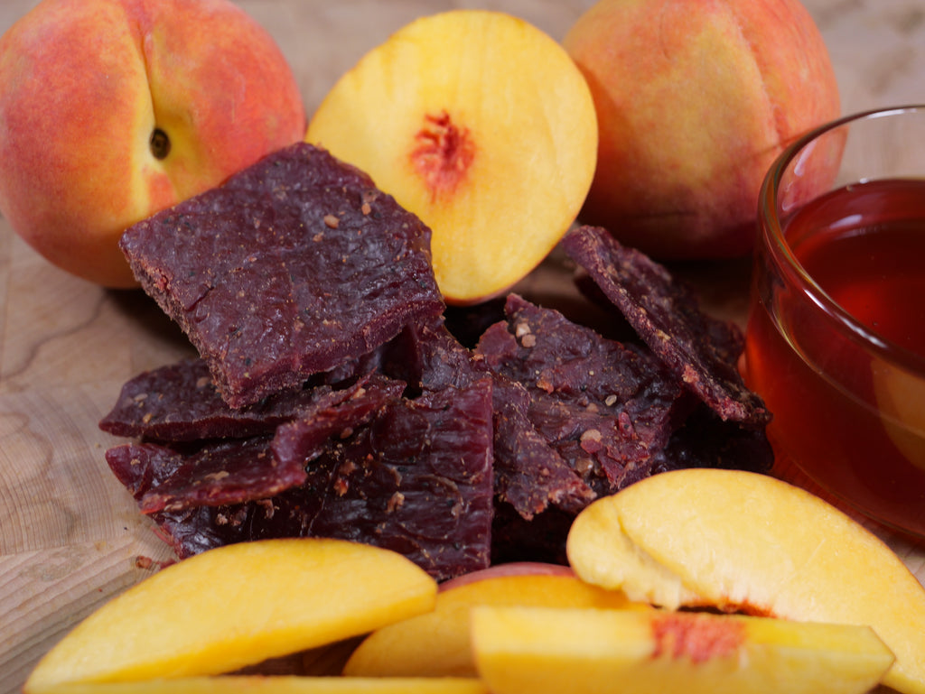 Hot Honey Peach Beef Jerky – Michigan Brand